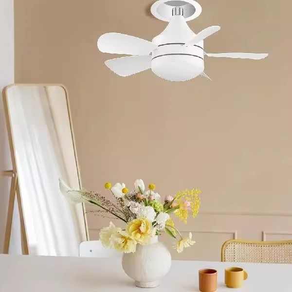 Ceiling Fan with LED Light - 5 Blades Modern Design