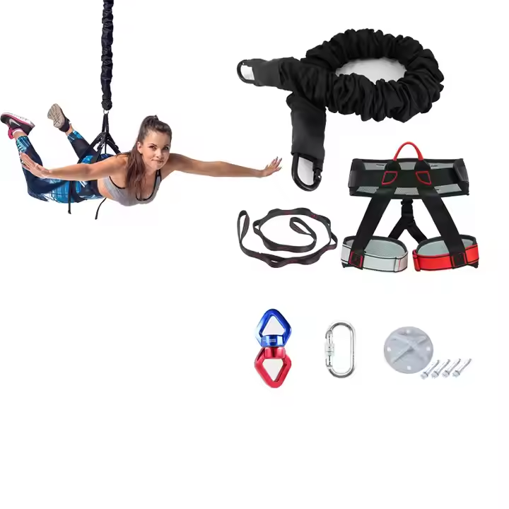 Bungee Fitness Set Yoga Bungee Cord Rope Resistance Air Dance Rope ...