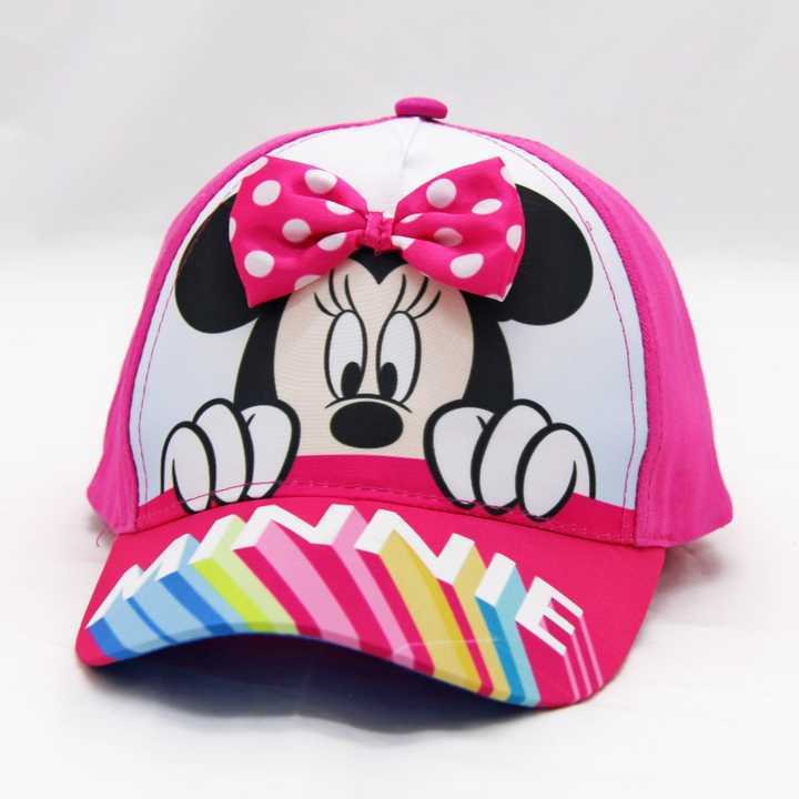 Summer Kids Baseball Caps Custom Girls Glitter Pink Bear Baseball Cap ...