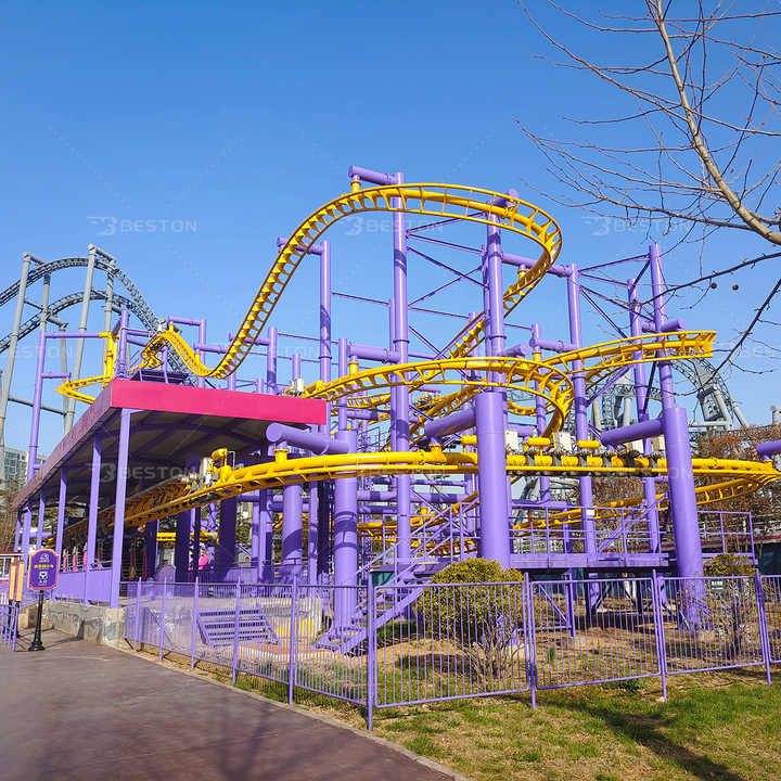 BestonRides Outdoor Parks Overlapping Loop Tackle Track Amusement Park 360 Degree Roller Coaster ...