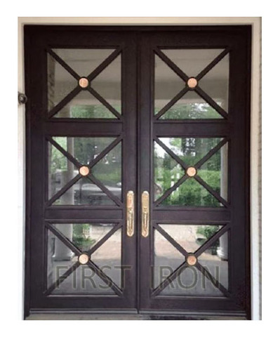 Elegant Modern Laser Cut Design Rectangle Single Iron Doors| Alibaba.com