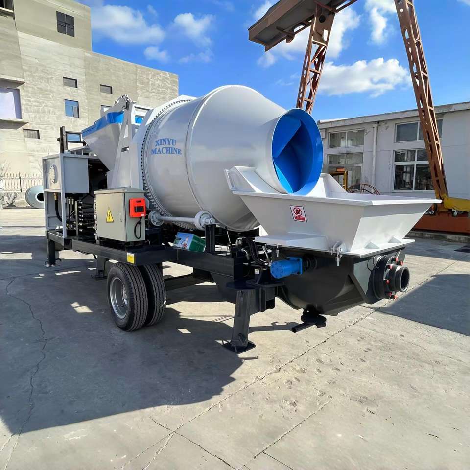 Diesel Engine Electric Concrete Mixer with Pump Machine Pipe for ...