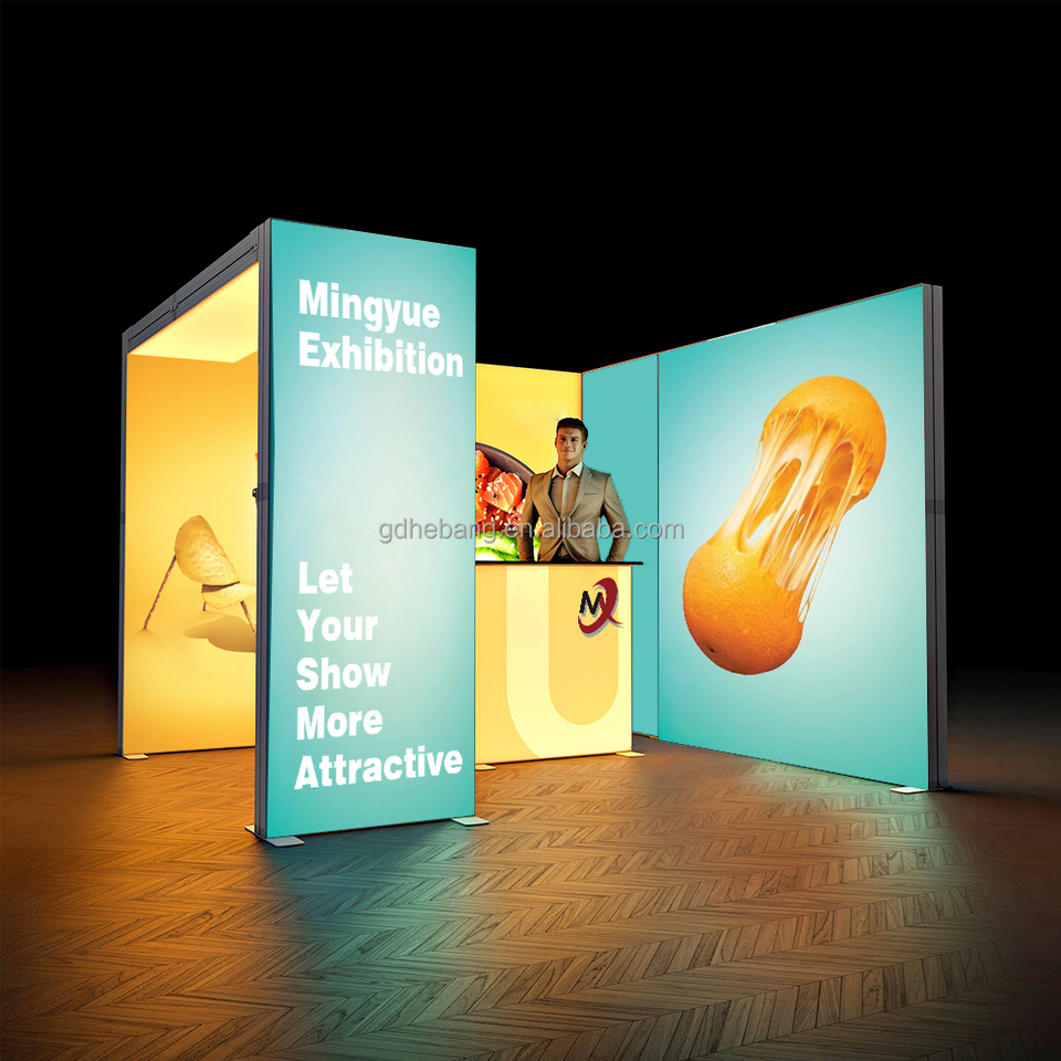 Custom SEG Fabric Aluminum Frame Backlit LED Trade Show Light Box ...