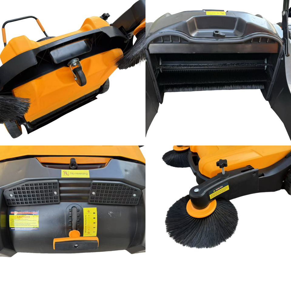 Automatic Mini Walk Behind Road Cleaner - 1000mm Width