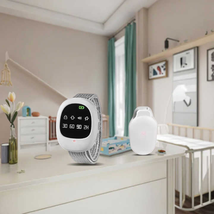 Kingfit Portable Wireless Bedwetting Watch Alarm for Kids