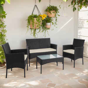 Rattan Plastic Chair Sets | Outdoor Dining & Garden Furniture