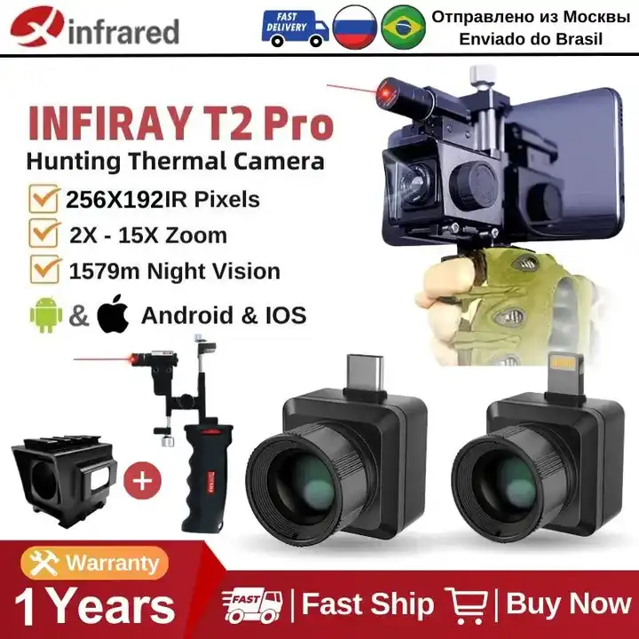 Infiray T2 PRO Infrared Thermal Imager Monocular Night Vision Thermal ...