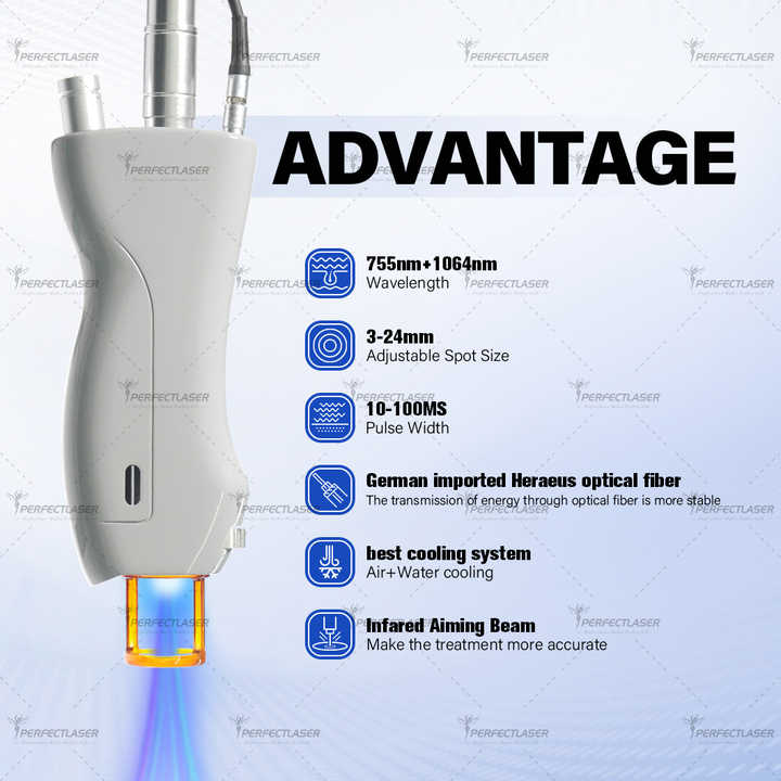 Hair Removal Machine Factory TEC Cooling Long Pulse Alex Pro Max 755 ...