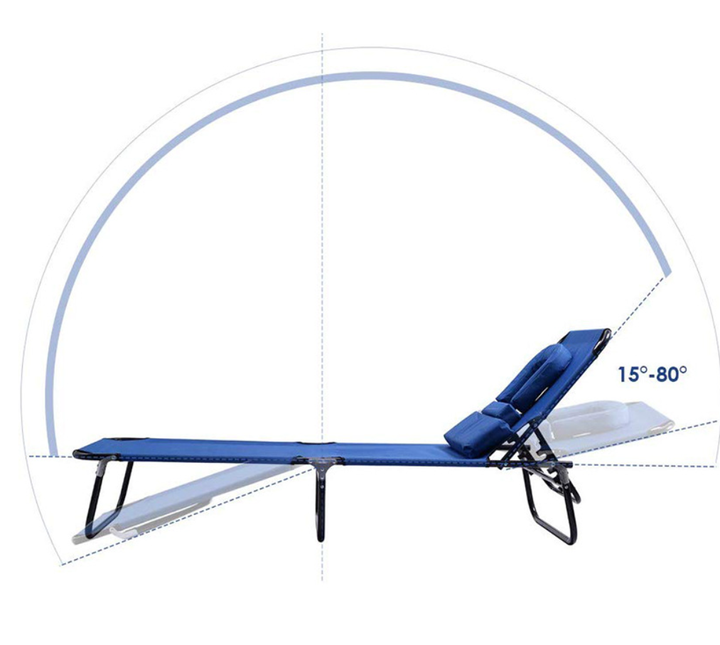 Outdoor Portable Folding Sunbathing Lounge Chair Sun Lounger Outdoor ...