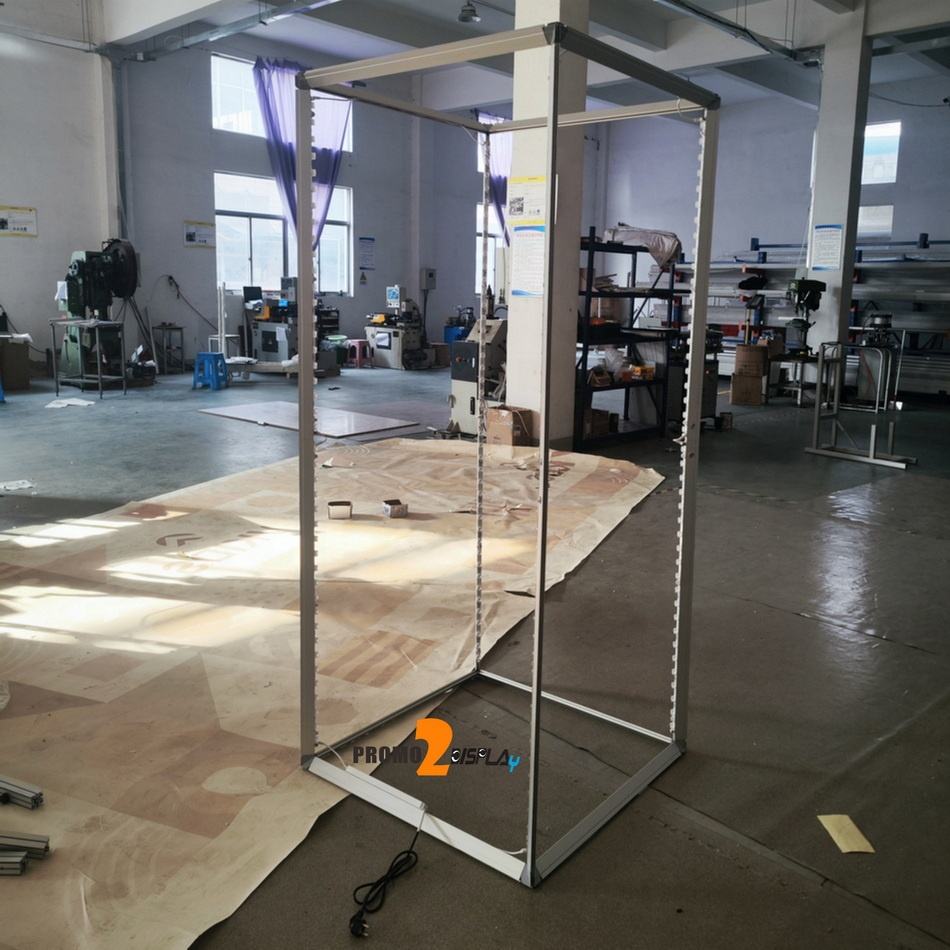 Ceiling SEG Fabric Aluminum Profile Cube LED Display Box