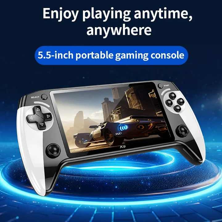 X9 Retro Handheld Game Console 1500mAh 5.5-inch IPS HD Screen Portable Supports GB GBA GBC Duo ...