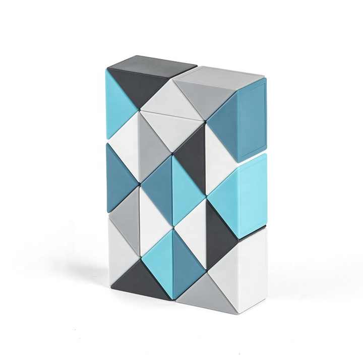 Macaron Color Collapsible Magic Ruler Cube Twisted Puzzle Cubes ...