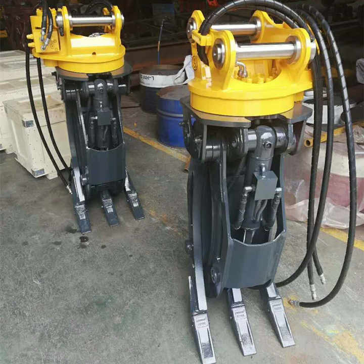 Log Grapple for PC200 Excavator - Efficient Wood Handling