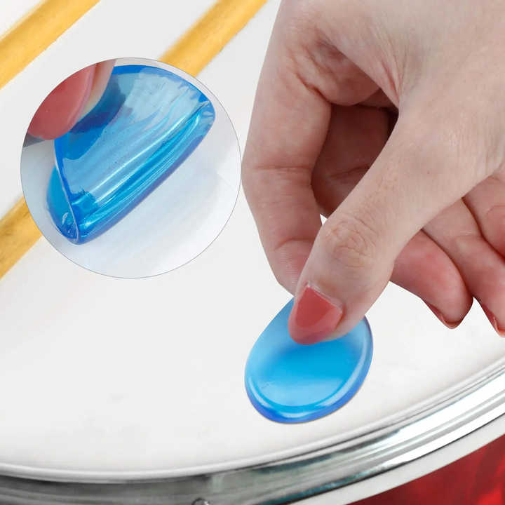 Blue Drum Damper Dampeners - Soft Silencers for Drums