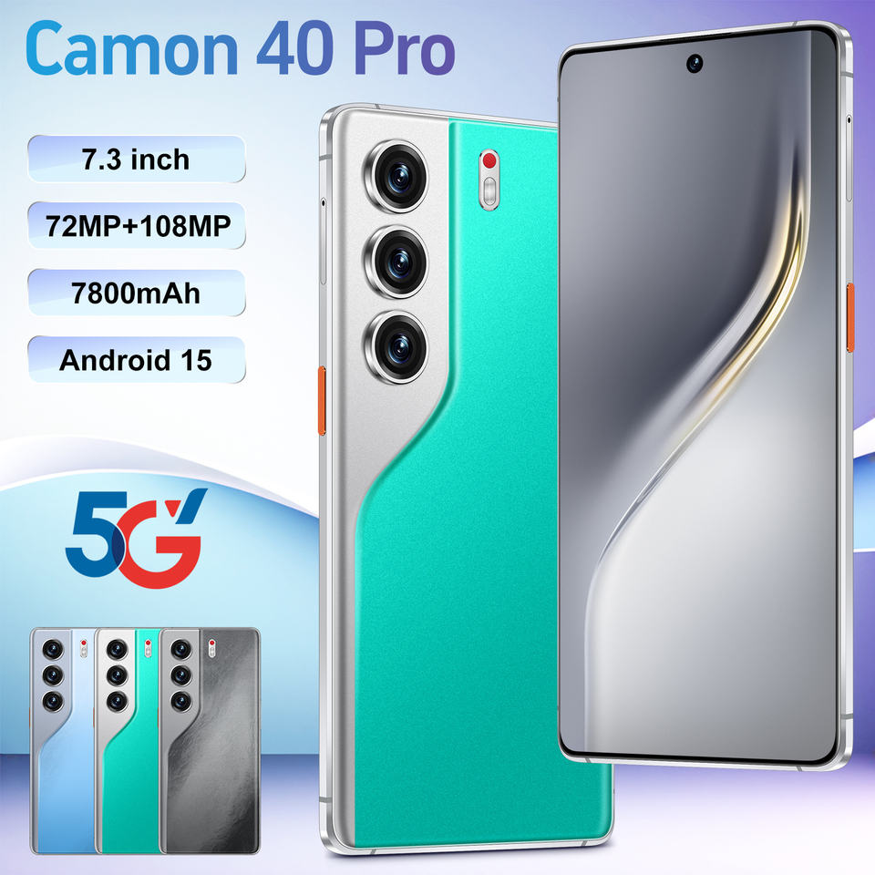 Factory Price Camon 40 Pro Android14.0 Phone Original 7.3 Inch C40 Pro ...