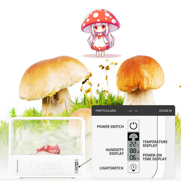 Hydroponic Mushroom Cultivation Kit - Smart Growth Control