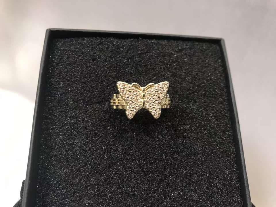 Custom Cartoon Ring Trendy Stainless Steel Nugget Rollie Butterfly ...