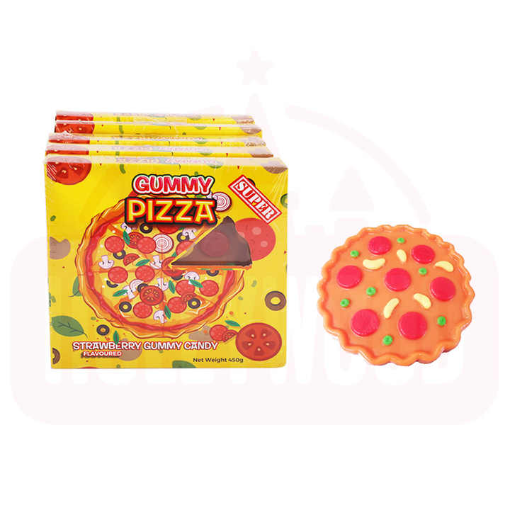 HOLEYWOOD 8-inch Jumbo Gummy Window Square Pizza Box 450g Realistic ...