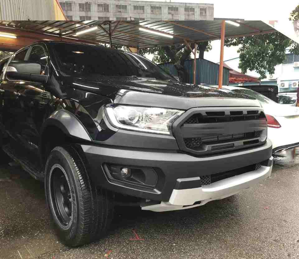 Front Rear Bumper Body Kit for Ford 2016-2021 Ranger T7 T8 Upgrade to ...
