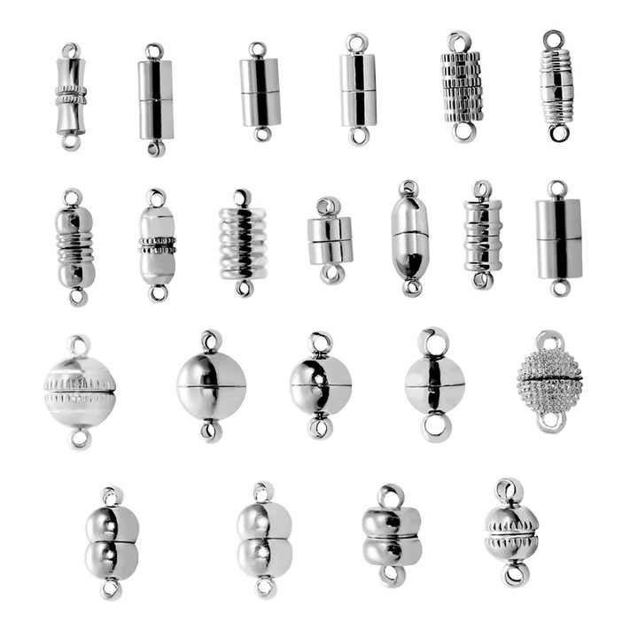 Cylindrical Buckle with Strong Magnetic Alloy Hooks