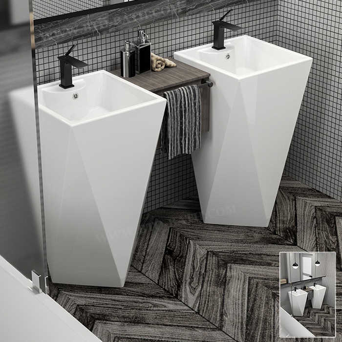 BTO High Quality Floor Standing Hand Wash Basins - Ceramic