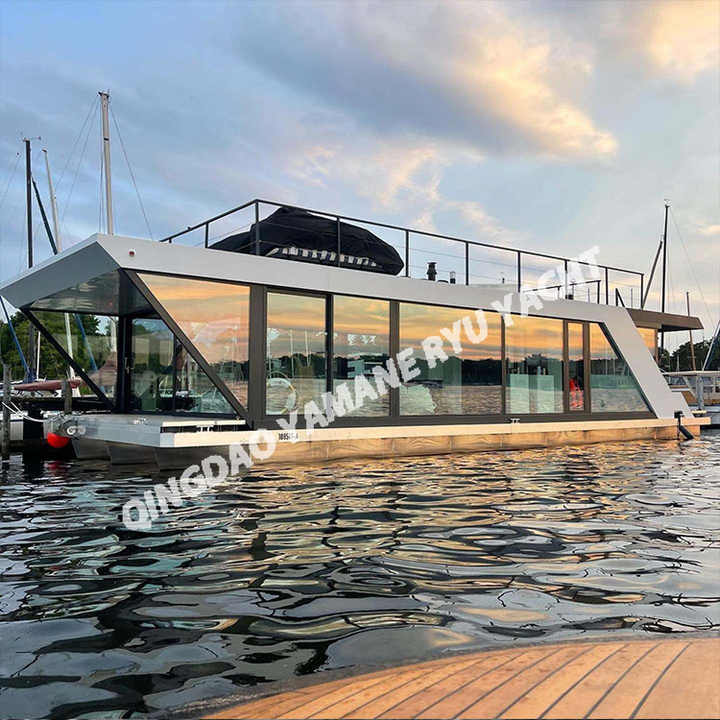 Aluminum House Boat - Durable & Versatile Fishing Vessel