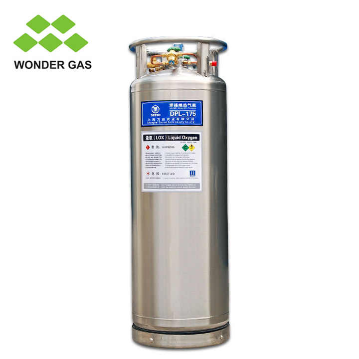 175L Liquid Oxygen/nitrogen/argon/co2 Storage Tank Dewar