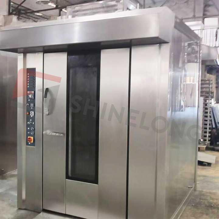 32 Trays Rotary Oven Gas Electric Big Rotating Bakery Rotary Rack Oven ...