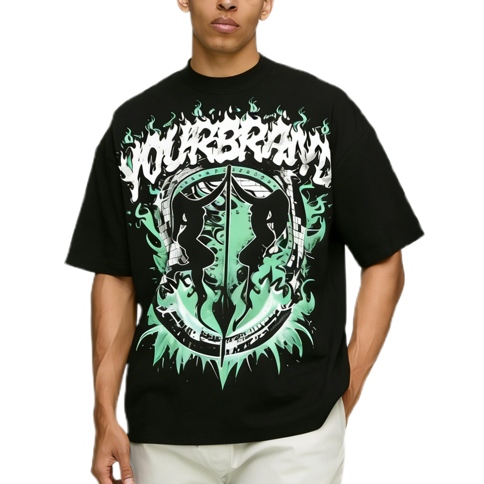 Custom logo Men's Shirts Casual High Quality Oversized 100% Heavy ...