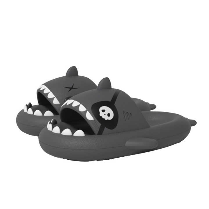 Shark Slide Slippers Funny Custom Pirates Shark Slippers Men Women ...