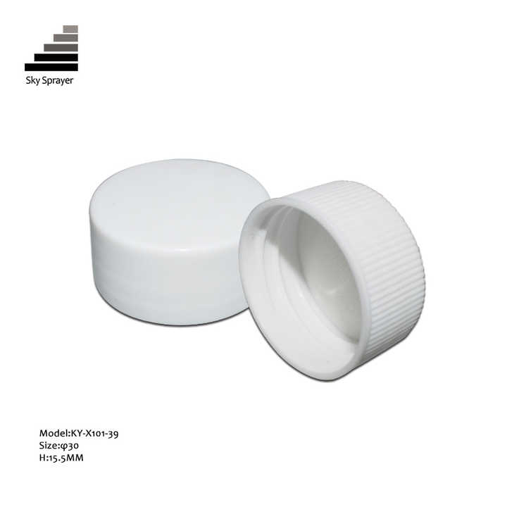 Custom White PP Plastic Screw Bottle Caps New Design for Personal Care & Cosmetic Use Premium ...