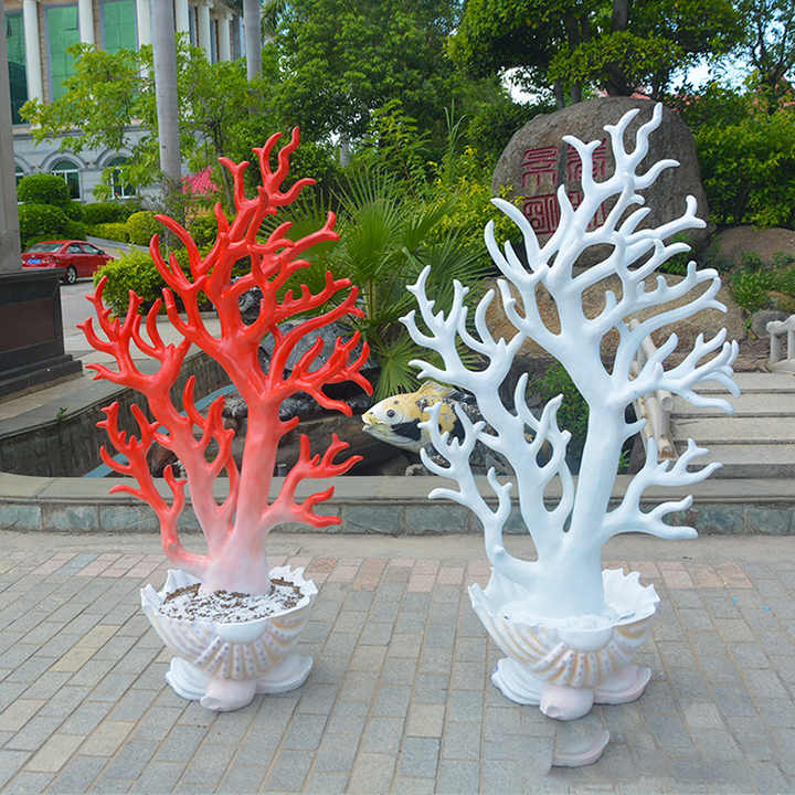 Garden Resin Sea Shell Statue Giant Marine Life Sea Animal Sculpture ...