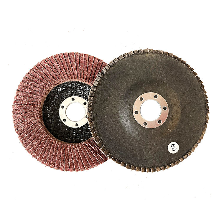 4-1/2" X 7/8" Red Abrasive Flap Discs for Metal Polish
