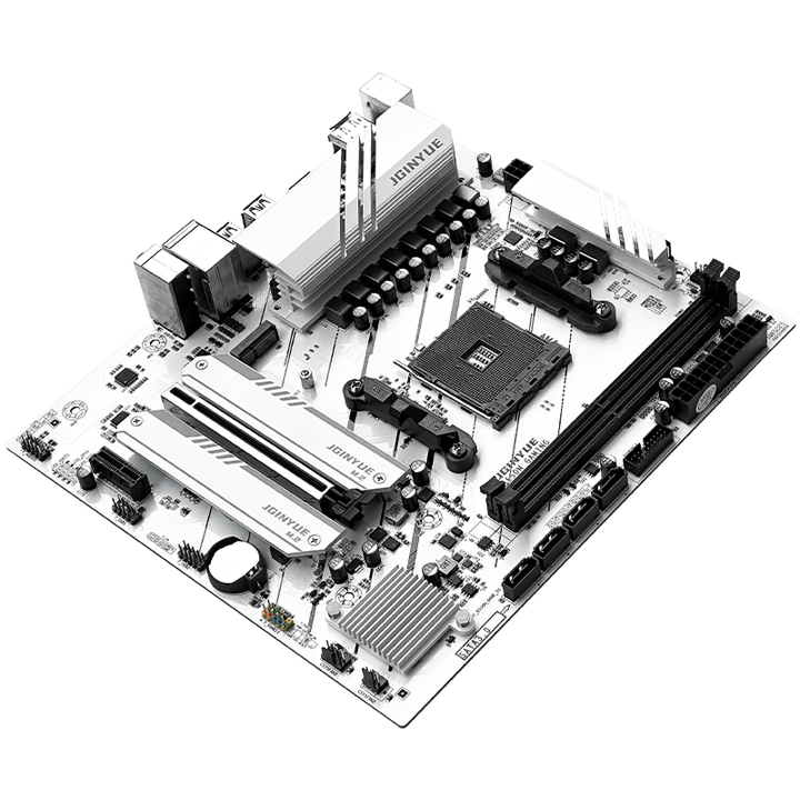 JGINYUE B550M GAMING M-ATX Desktop PC Motherboard Double DDR4 Memory ...