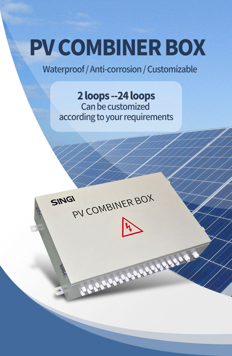IP65 SWHX photovoltaic DC power combiner box for solar panel system ...