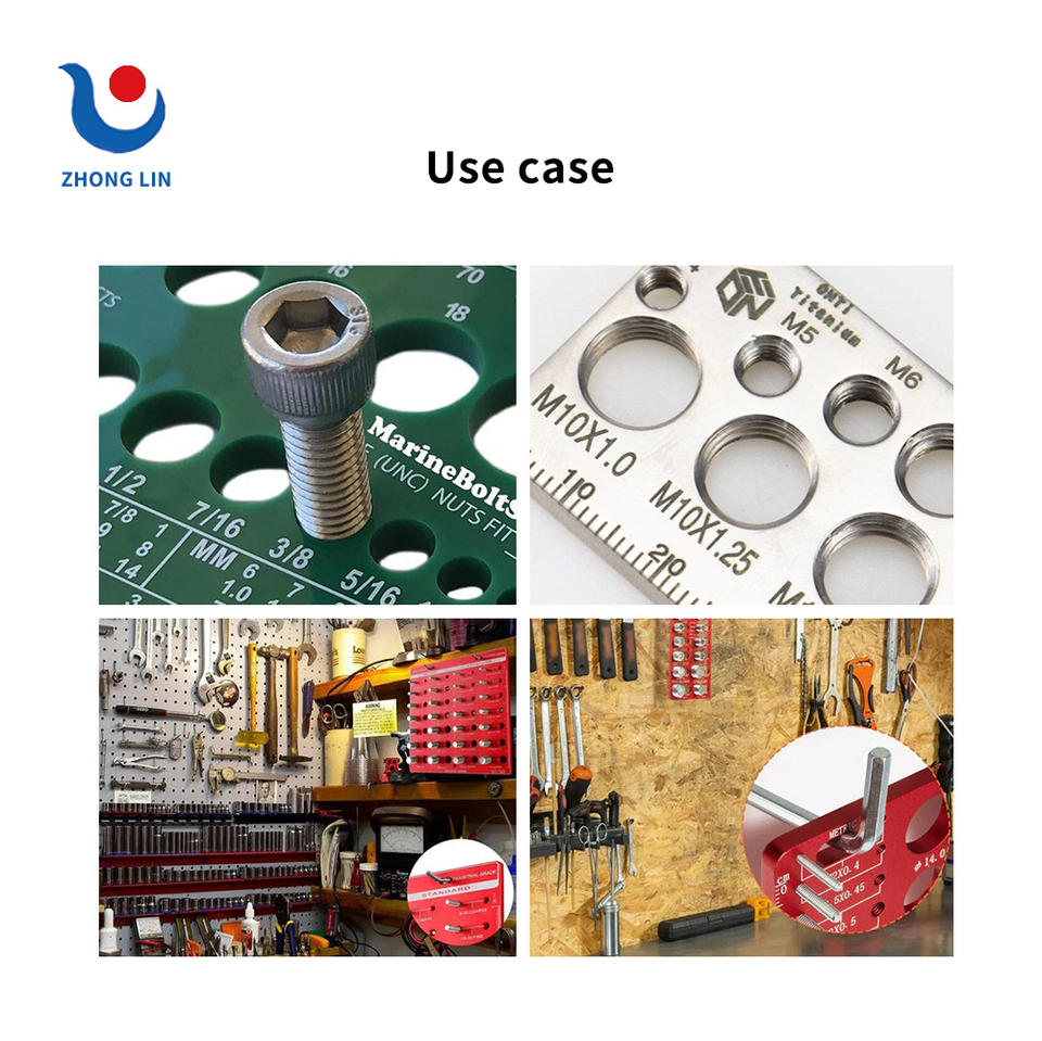 Customizable Industrial Nut Bolt Thread Checker DIY Grade Aluminum ...