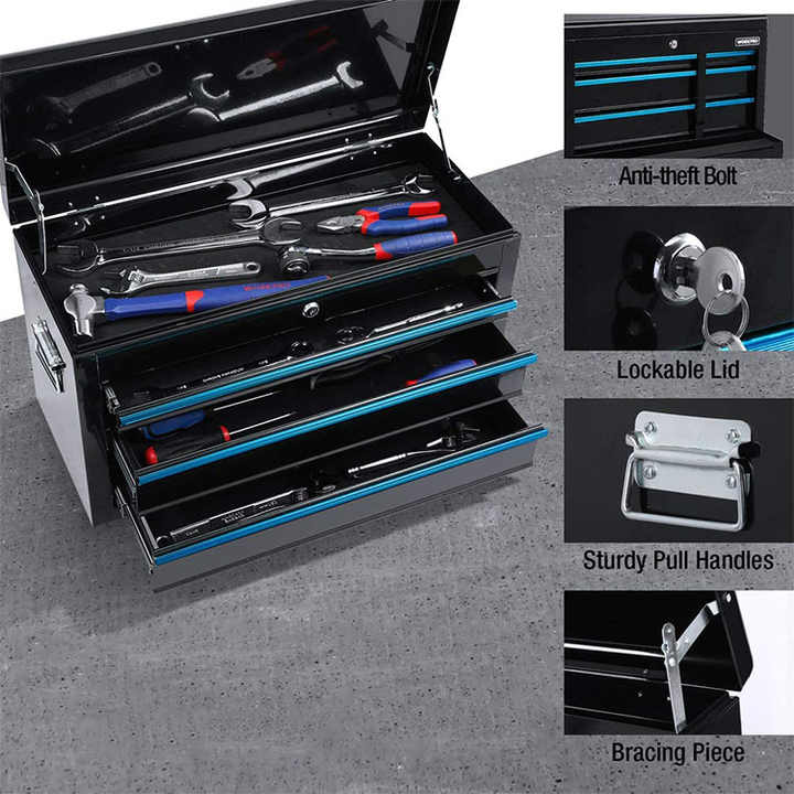 Wholesale CRV OEM General Trolley Box Set Metal Rolling Tool Chest ...