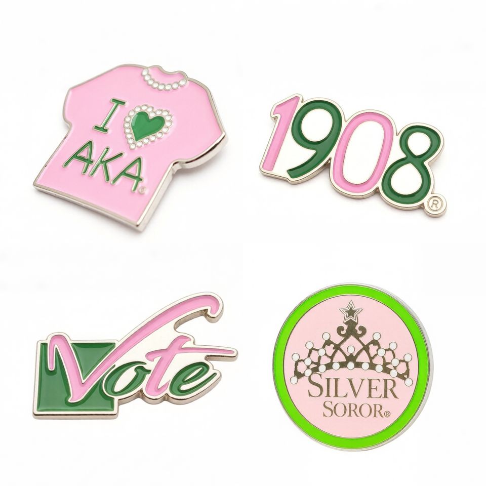 Customizable Greek Letter logo AKA Sorority Charm Personalized 1908 ...