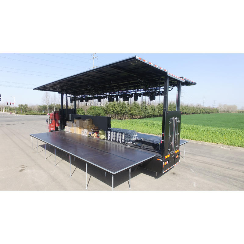 Mobile Stage Trailer - SINOSWAN ST130 Hydraulic Mobile Stage Trailer ...