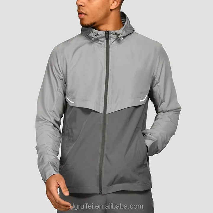 Manufacture Custom Waterproof Rain Track Jacket Polyester Nylon High ...
