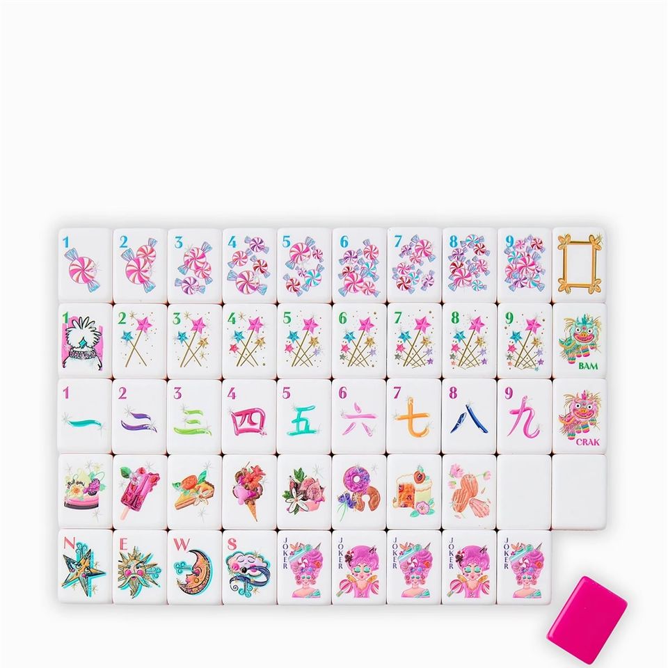 Glitterville Luxury Modern American Jewish Mahjong Tiles Acrylic 164 ...
