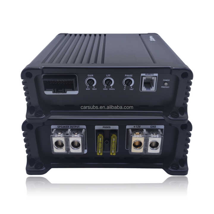 Car Android Amplifier Mono RMS 500W Bass Amp Input Output Peak 1000W 2 ...