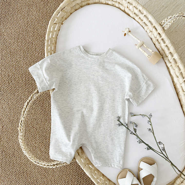 Newborn Short Sleeve Romper Baby Boys Girls One-piece Summer Baby ...