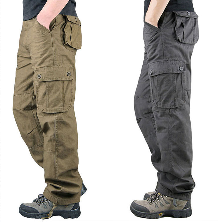 High Quality Men Cargo Pants Tactical Trousers Multi Pockets Casual ...