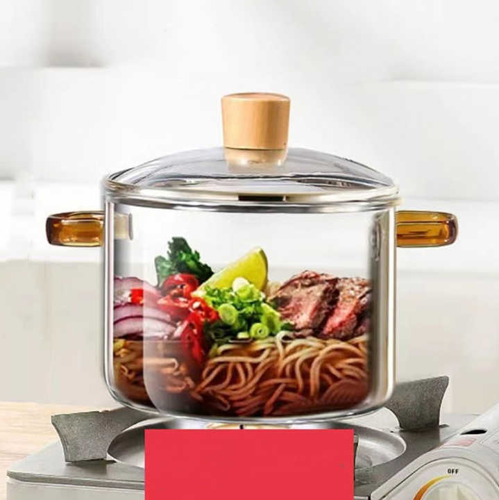 Colorful Cookware - Heat Resistant Soup Pots with Handles