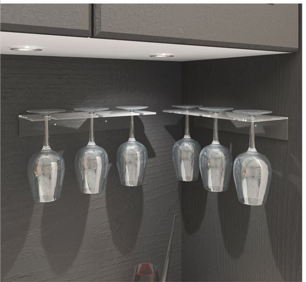 Transparent acrylic wall-mounted goblet glass rack goblet rack bracket ...