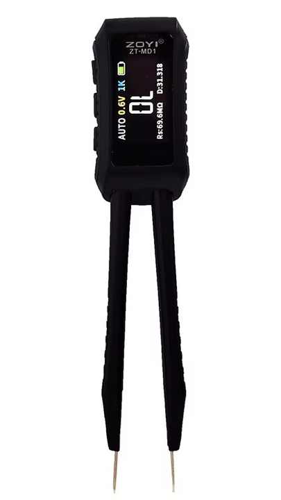 Mini LCR Meter - Digital Tweezer Type Tester ZOYI ZT-MD1