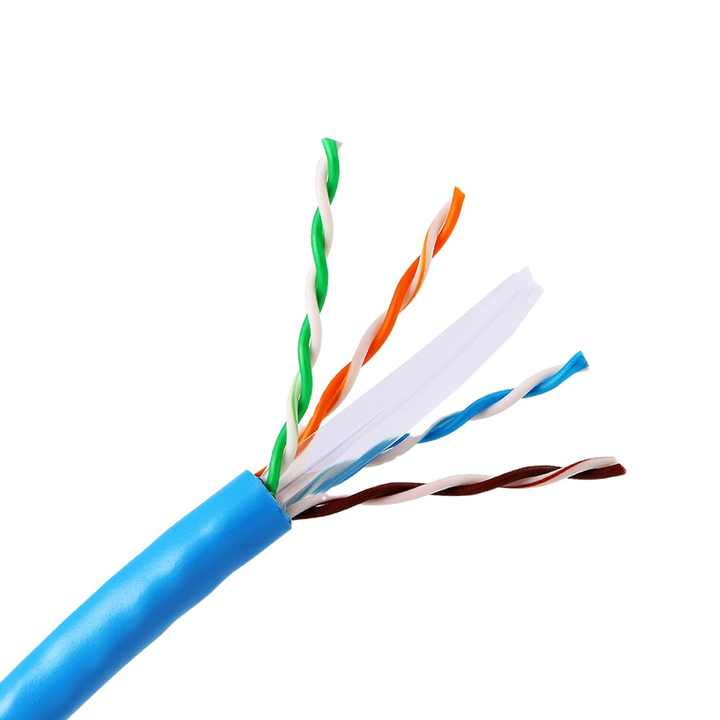 Cat6 23AWG UTP Premium Network LAN Cable - 1000FT Black Blue White