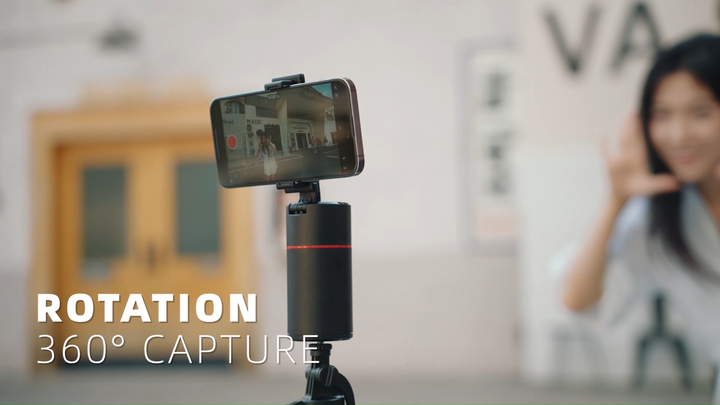 360° Ai Face Tracking Phone Gimbal & Stabilizer For Vlogging