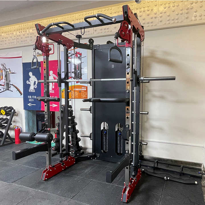 Commercial High Quality Bodybuilding Machine Fitness Gym Equipment Smith&Function Rack ...